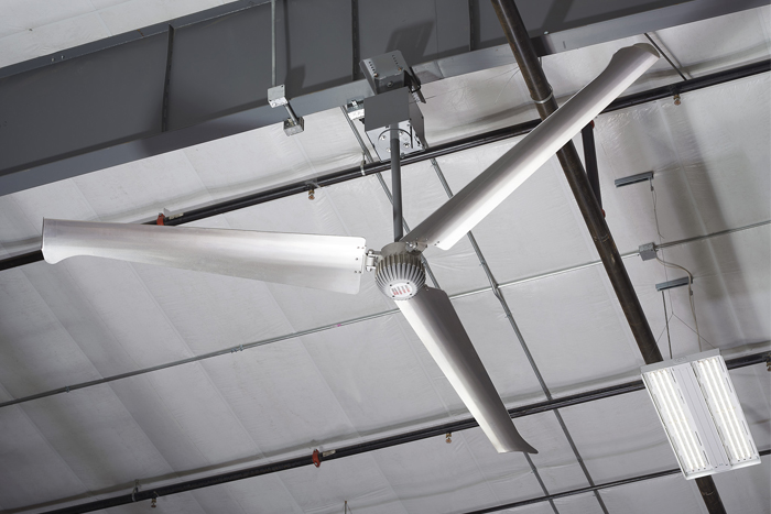 Rite-Hite direct drive fan offers silent, oil-free temperature control ...