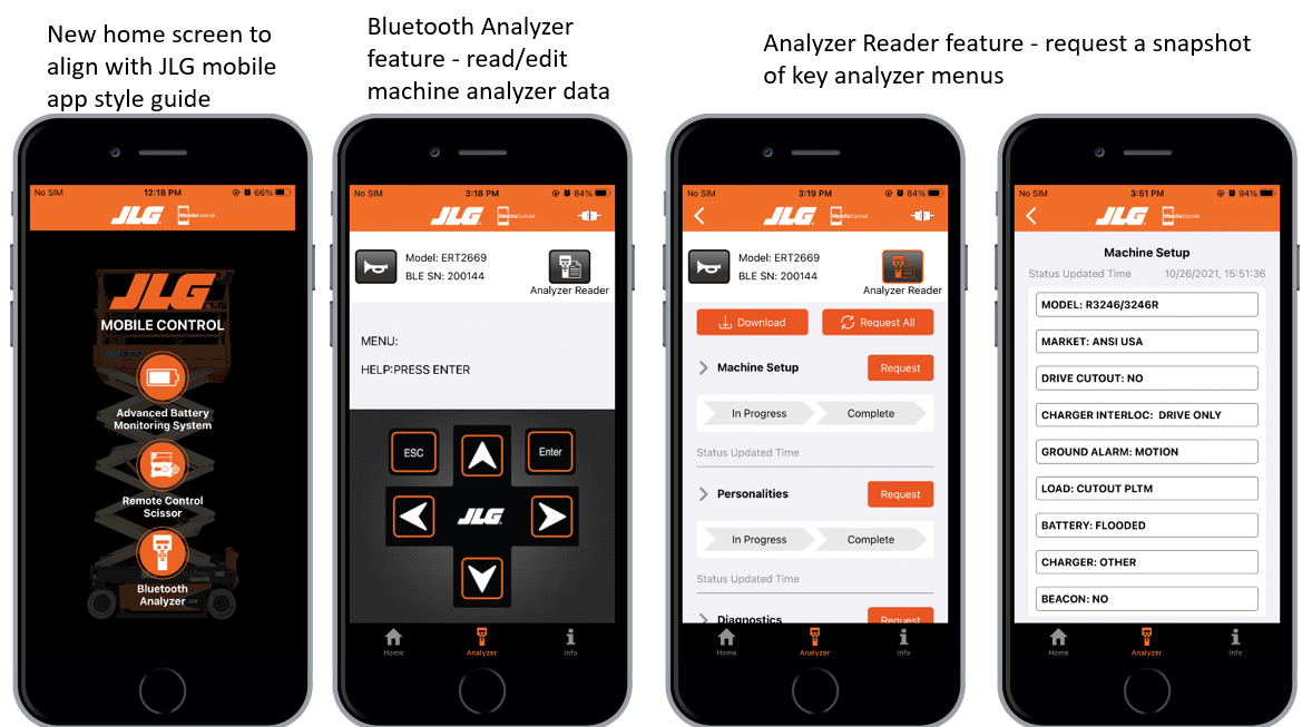 JLG launches new Bluetooth® Enabled Analyzer & Analyzer Reader for ...