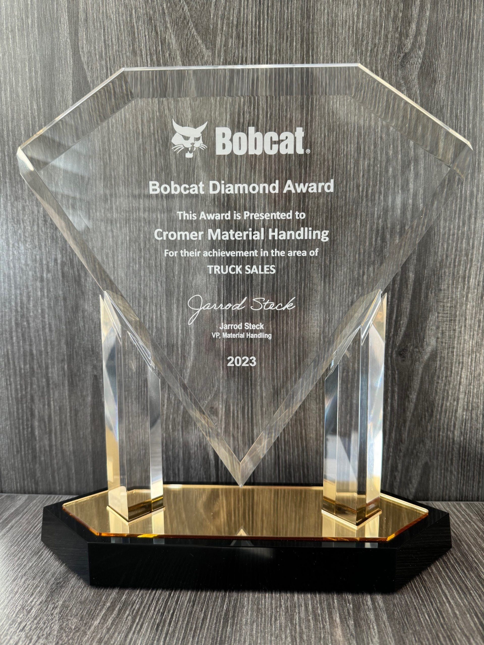 Cromer Material Handling earns Diamond Award from Bobcat Company ...
